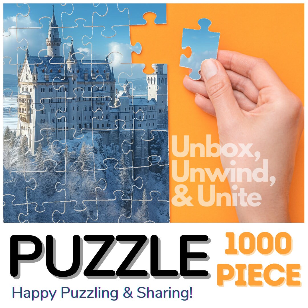 1000-piece Neuschwanstein Castle Puzzle - Unique Jigsaw for Adults ...
