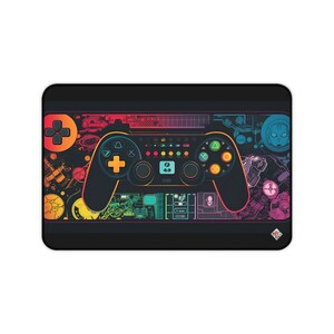 Gamers' Haven Desk Mat: Handcrafted Gaming-style Mousepad for Ultimate ...