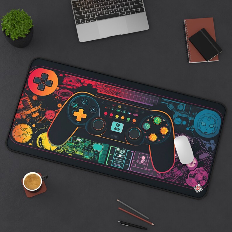 Gamers' Haven Desk Mat: Handcrafted Gaming-style Mousepad for Ultimate ...