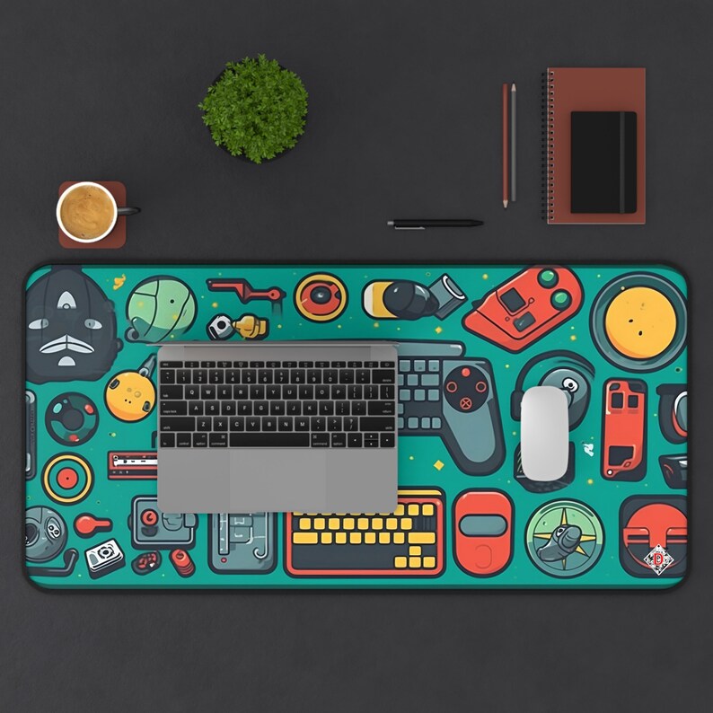 Retro Arcade Gaming Mouse Pad, Vintage Video Game Desk Mat, Non-slip - Etsy