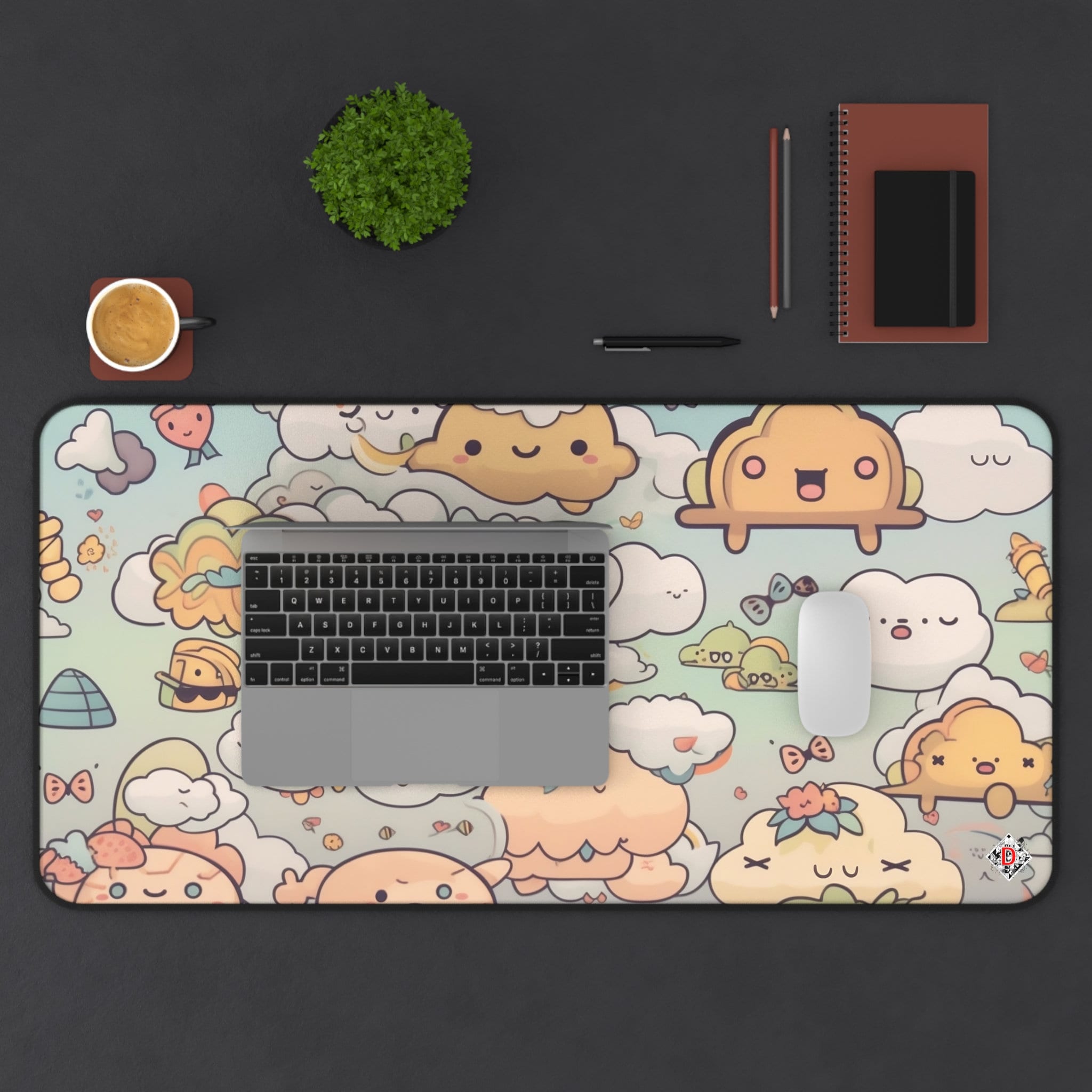 Kawaii Characters Desk Mat, Gaming Mouse Pad, XL Mouse Pad, Playful ...