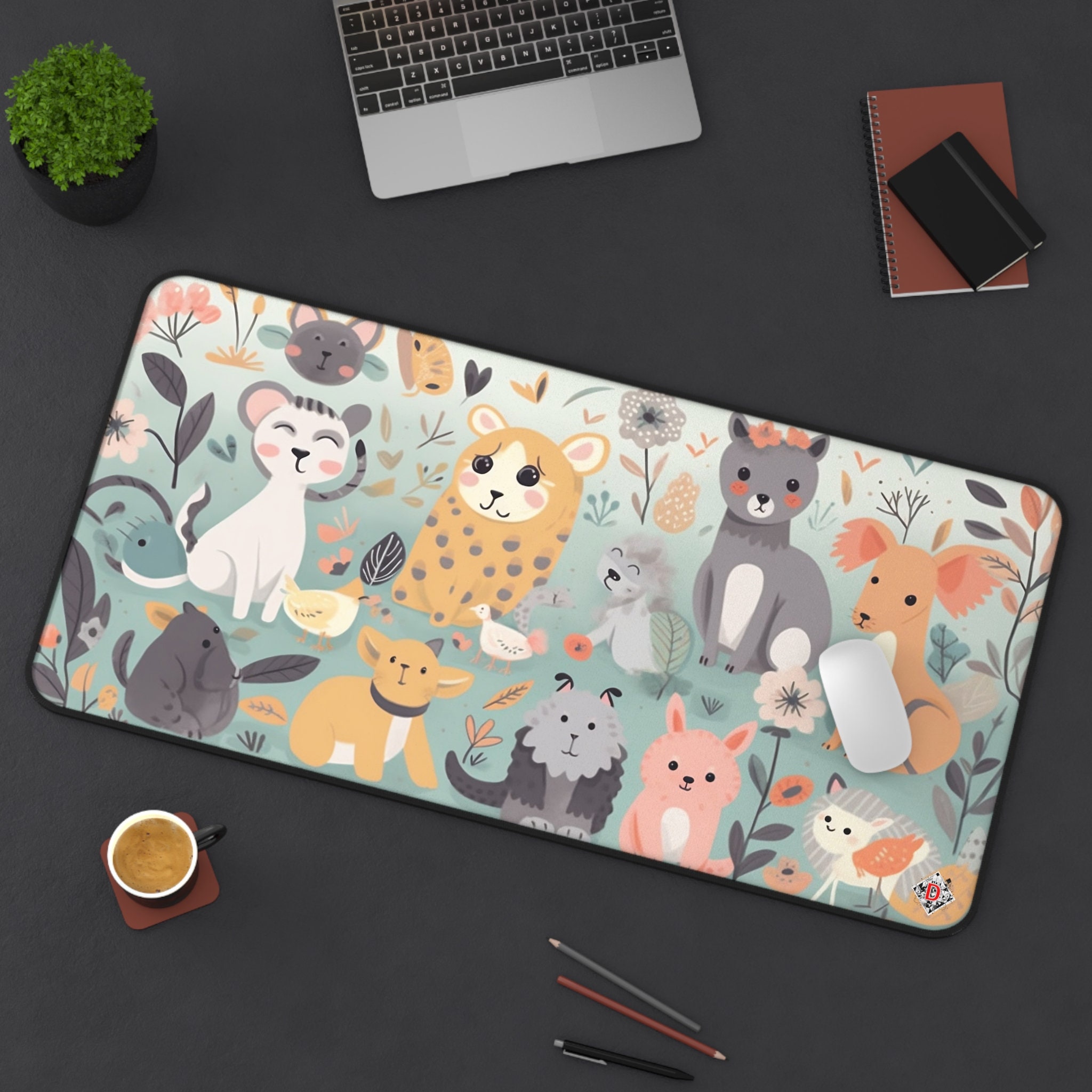 Adorable Animal Desk Mat, Add Cuteness and Charm to Your Workspace - Etsy