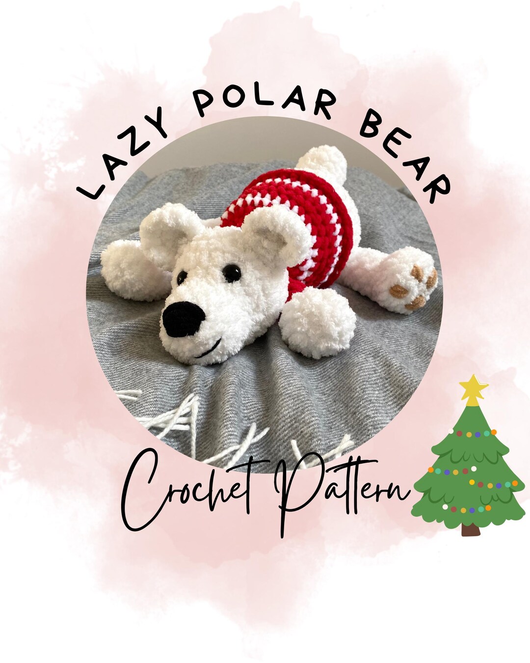 Christmas Sweater Polar Bear Crochet Pattern - Etsy