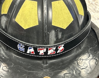 Firefighter Helmet Name Band - Etsy