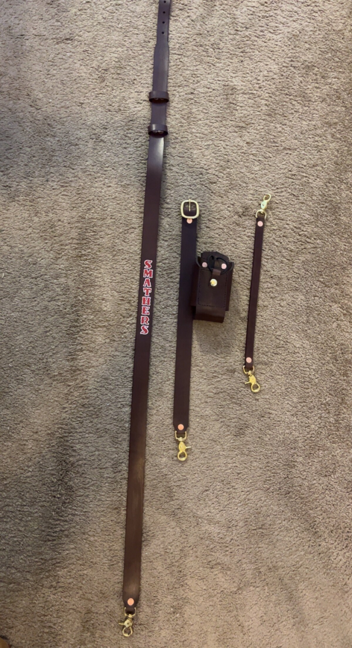 Custom Leather Firefighter Radio Strap and Holster Set, Fire and Ems ...