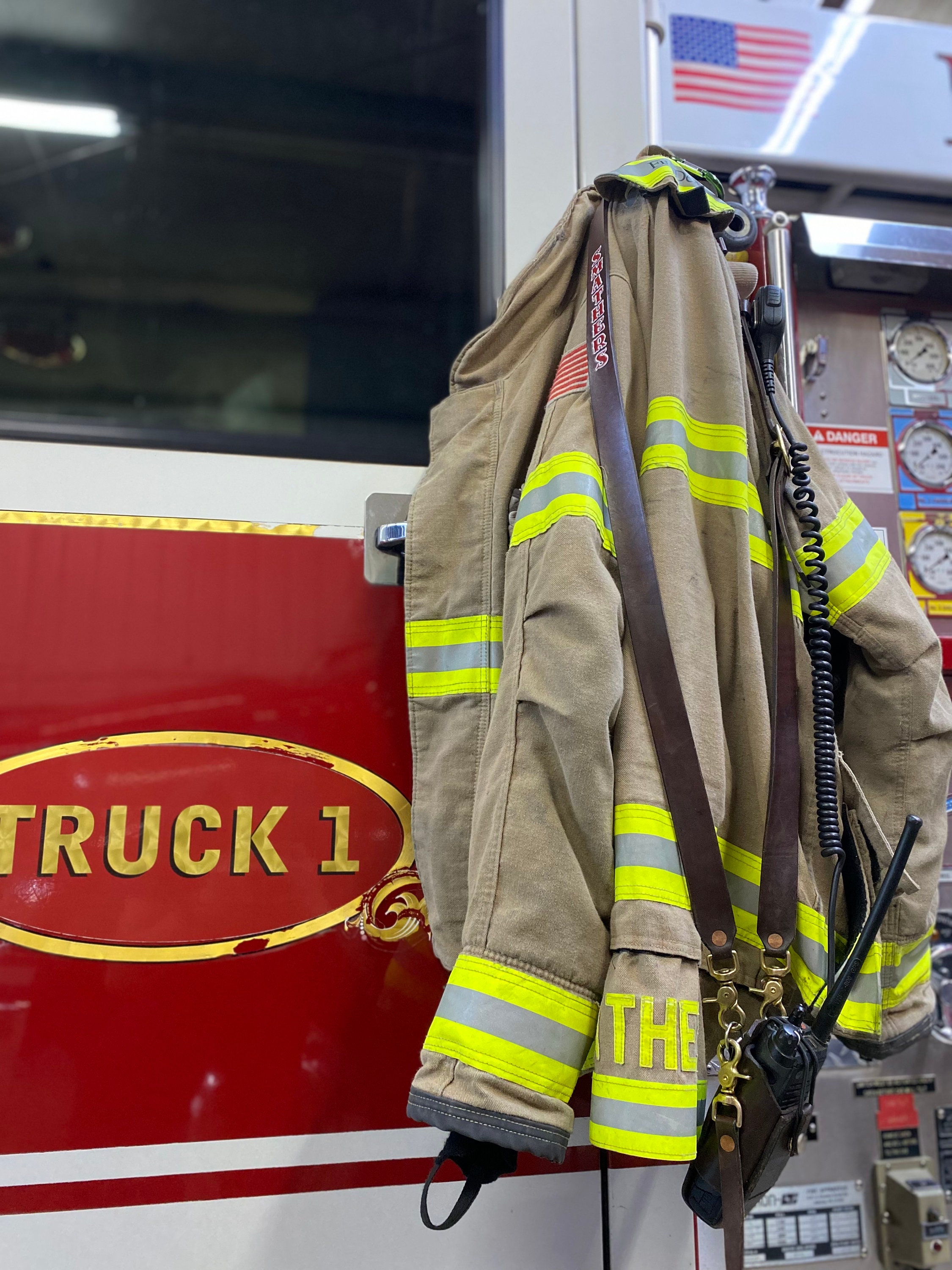 Custom Leather Firefighter Radio Strap and Holster Set, Fire and Ems ...