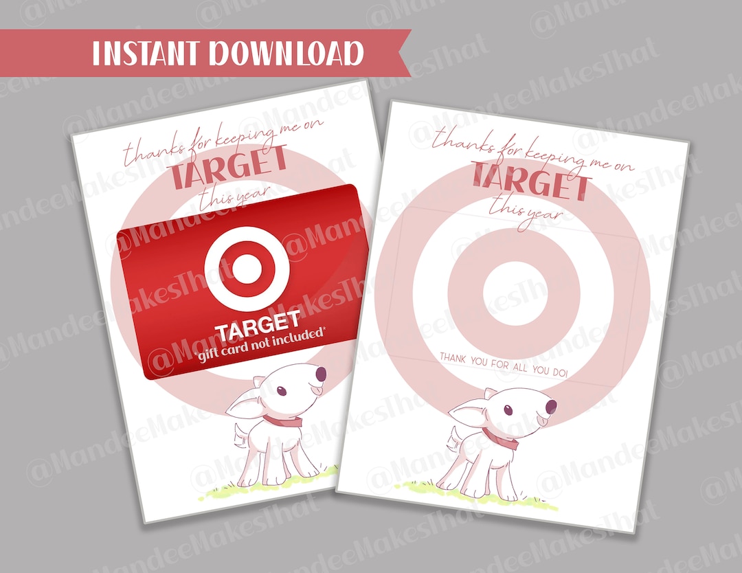 Teacher Thank You Card Teacher Appreciation Target Card Target Thank ...