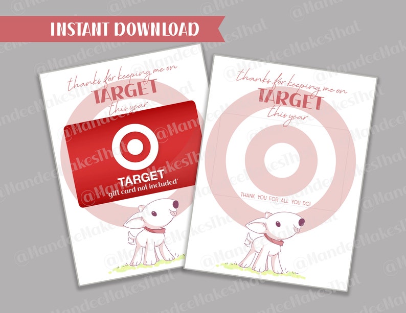 Teacher Thank You Card Teacher Appreciation Target Card Target Thank ...