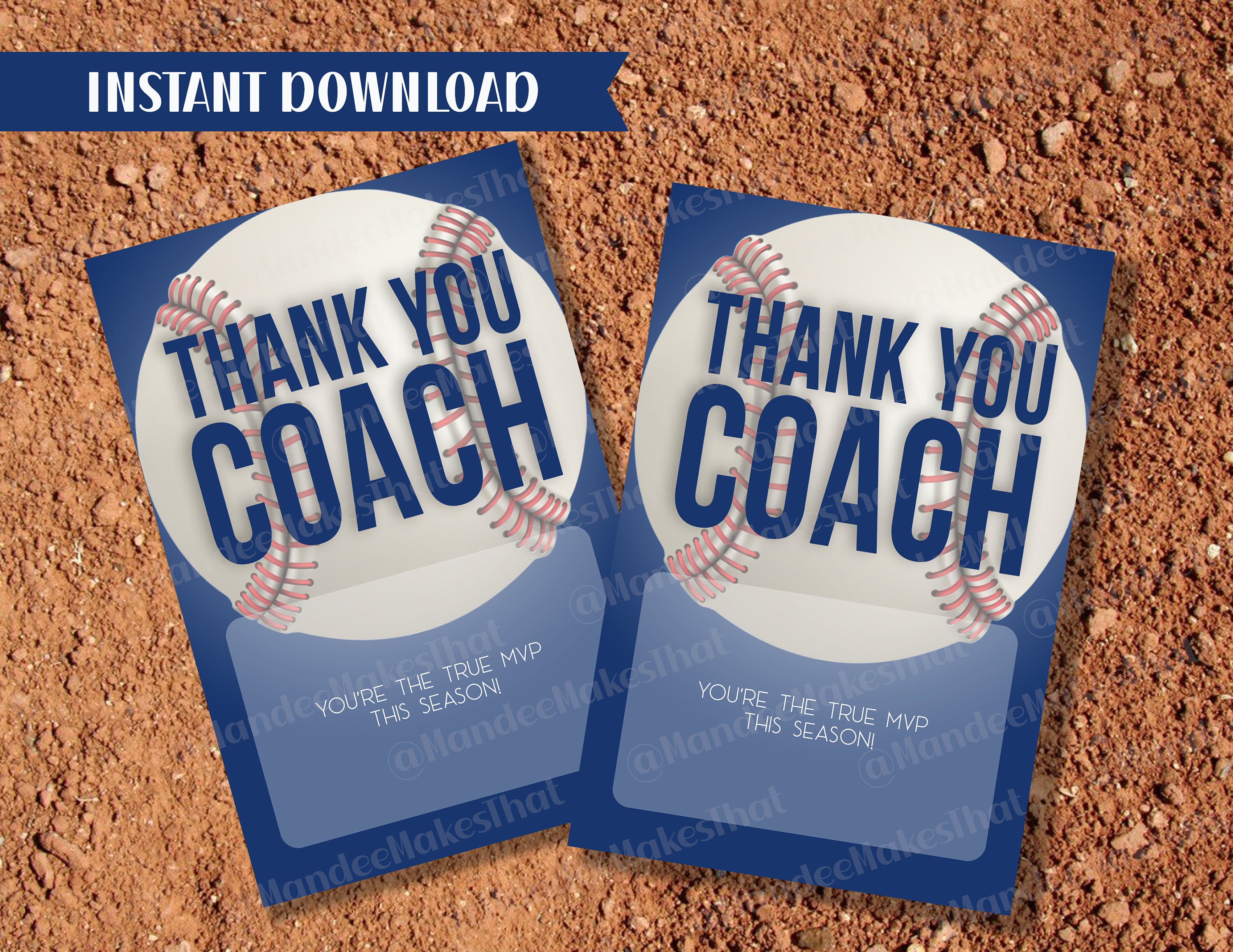 Baseball Coach Appreciation Gift - Printable Gift Tags - Baseball Coach ...