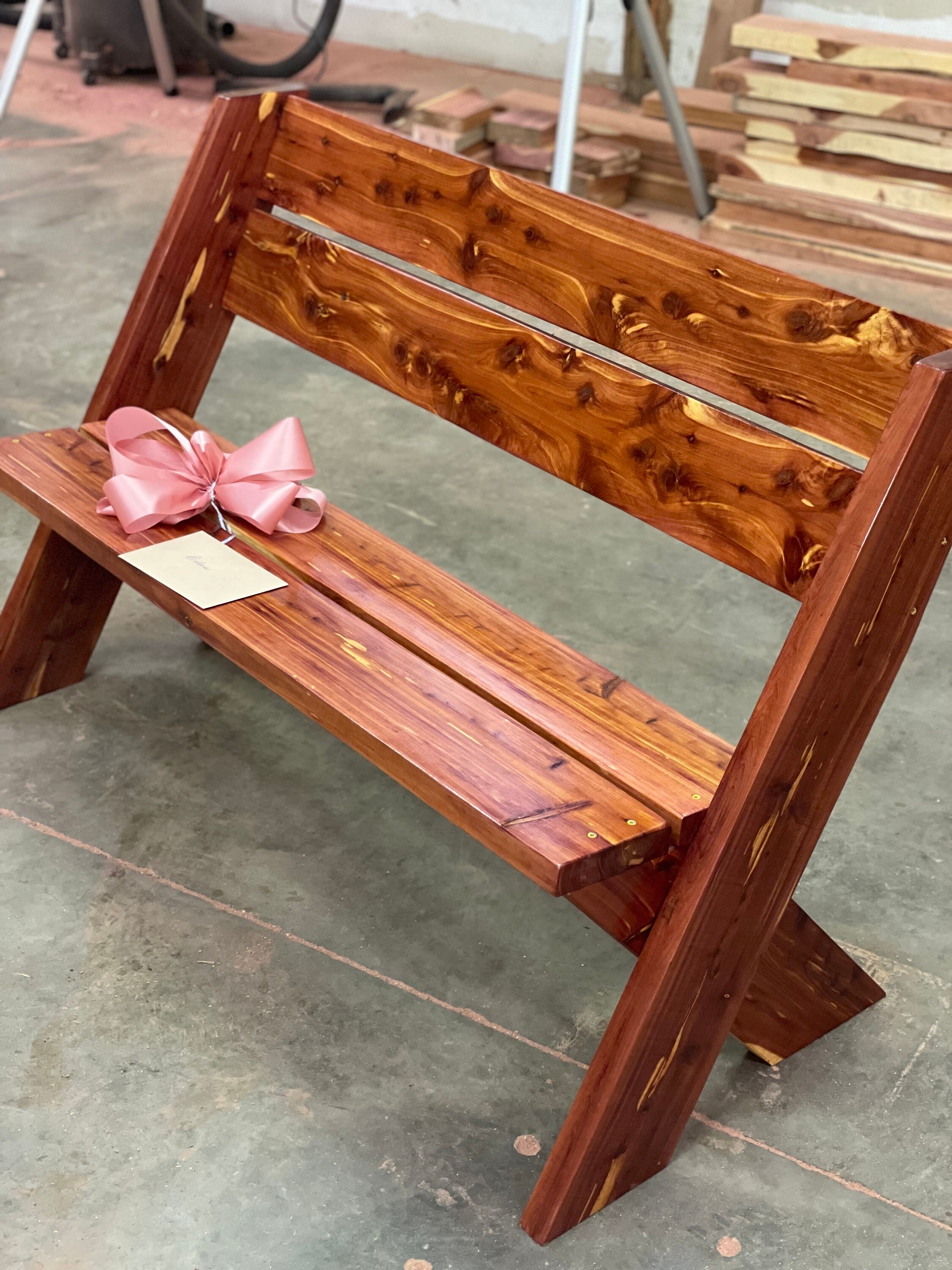 Leopold Style Cedar Bench Made in America - Etsy