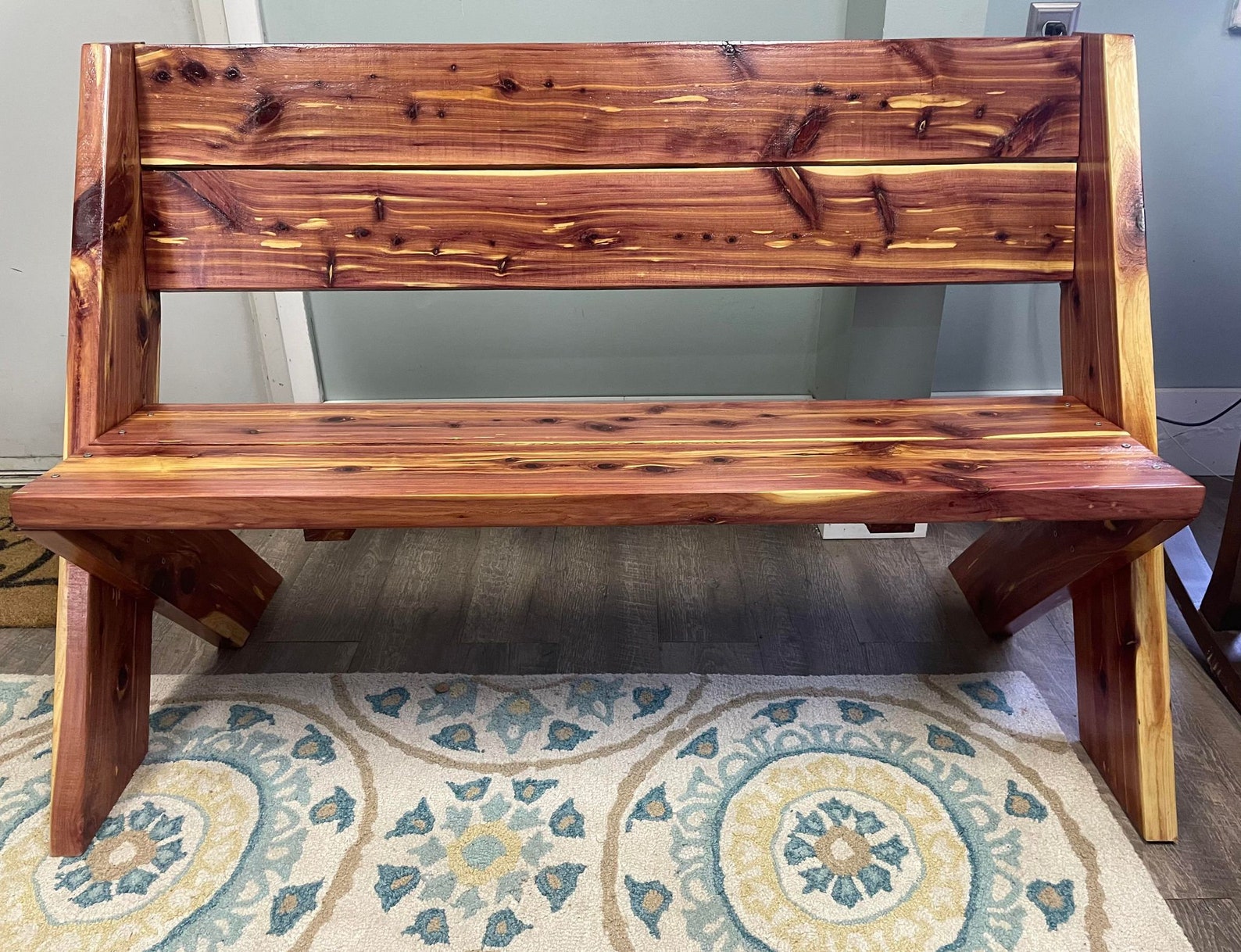 Leopold Style Cedar Bench Made in America - Etsy