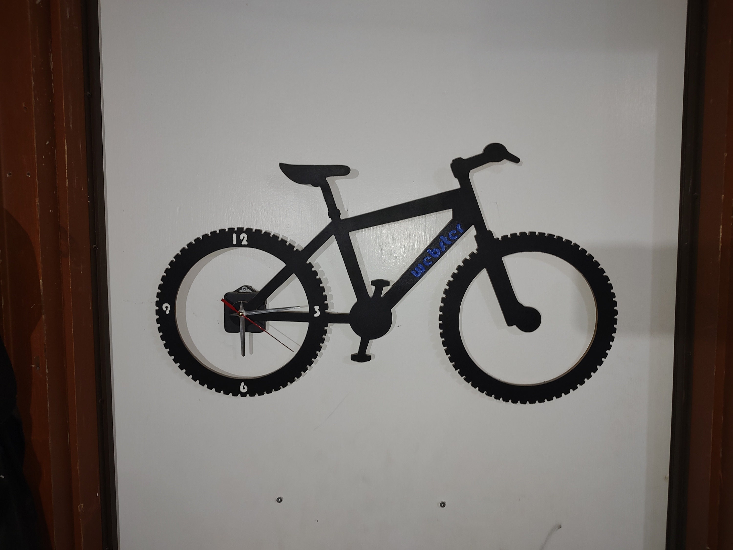 CNC Customizable Mountain Bike Clock Carbide Create C2D File - Etsy