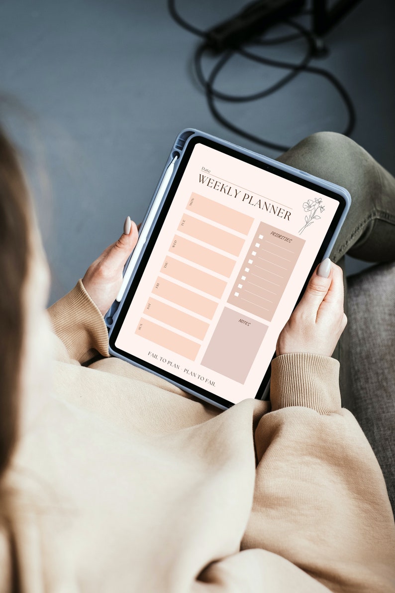 Digital Weekly Planner, Printable, Instant Download, Maximize ...
