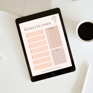 Digital Weekly Planner, Printable, Instant Download, Maximize ...