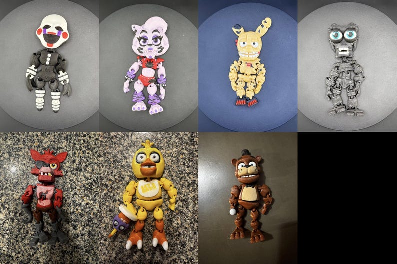 Articulated Animatronic Characters – 3D Printed Display Models - Etsy