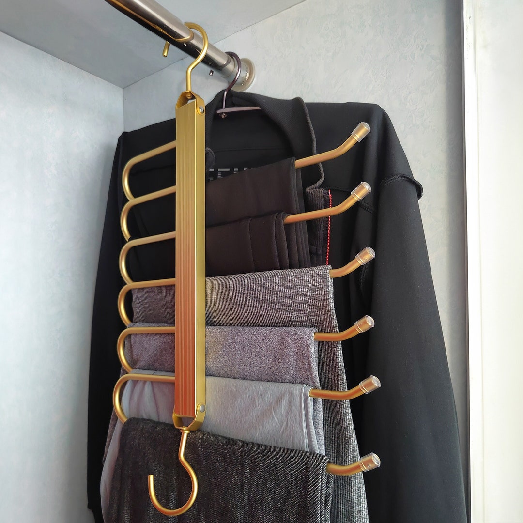Pants Organizer for Closet, Multi-functional Pants Rack for Slacks ...