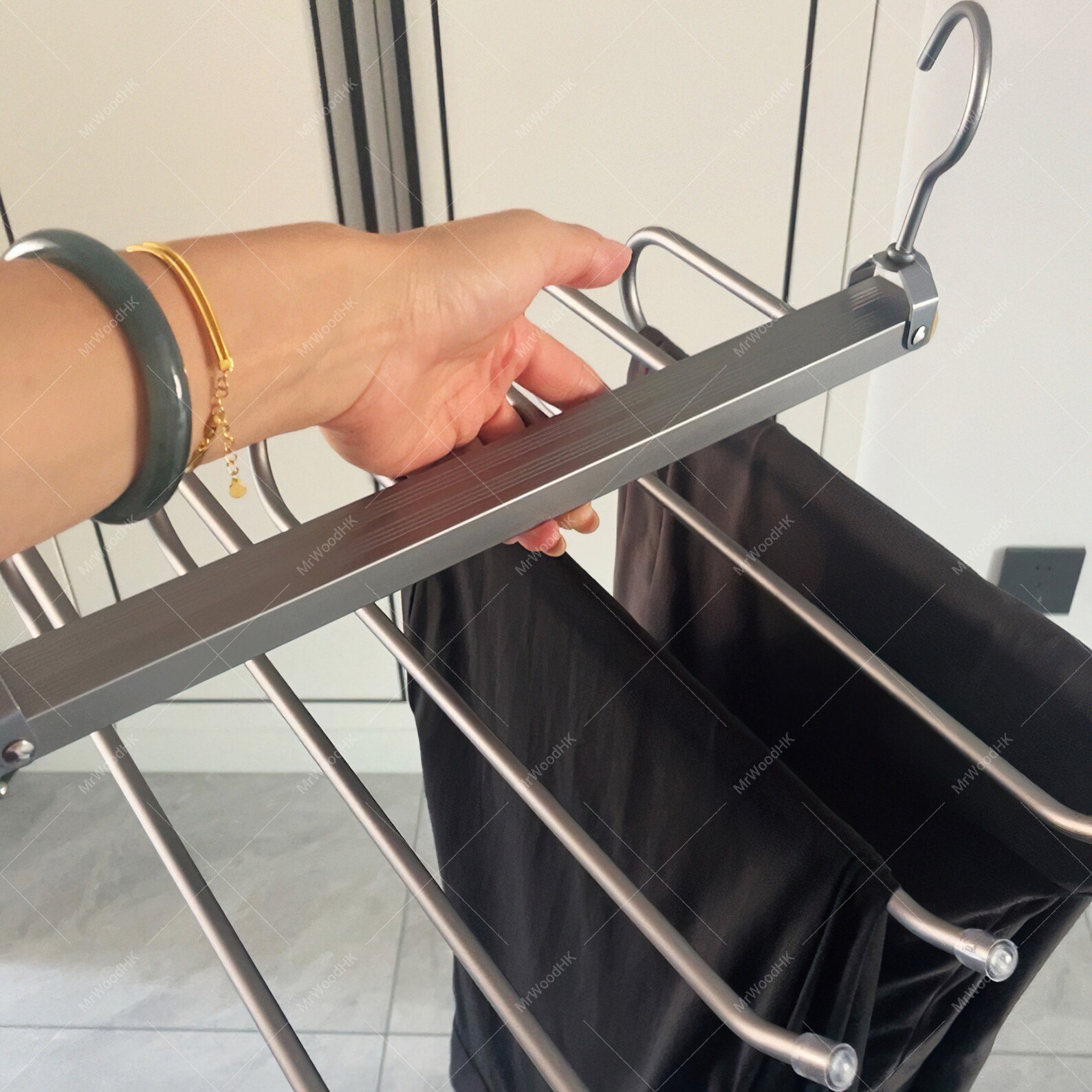 Pants Organizer for Closet, Multi-functional Pants Rack for Slacks ...