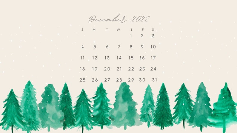 Christmas Desktop Calender - Etsy