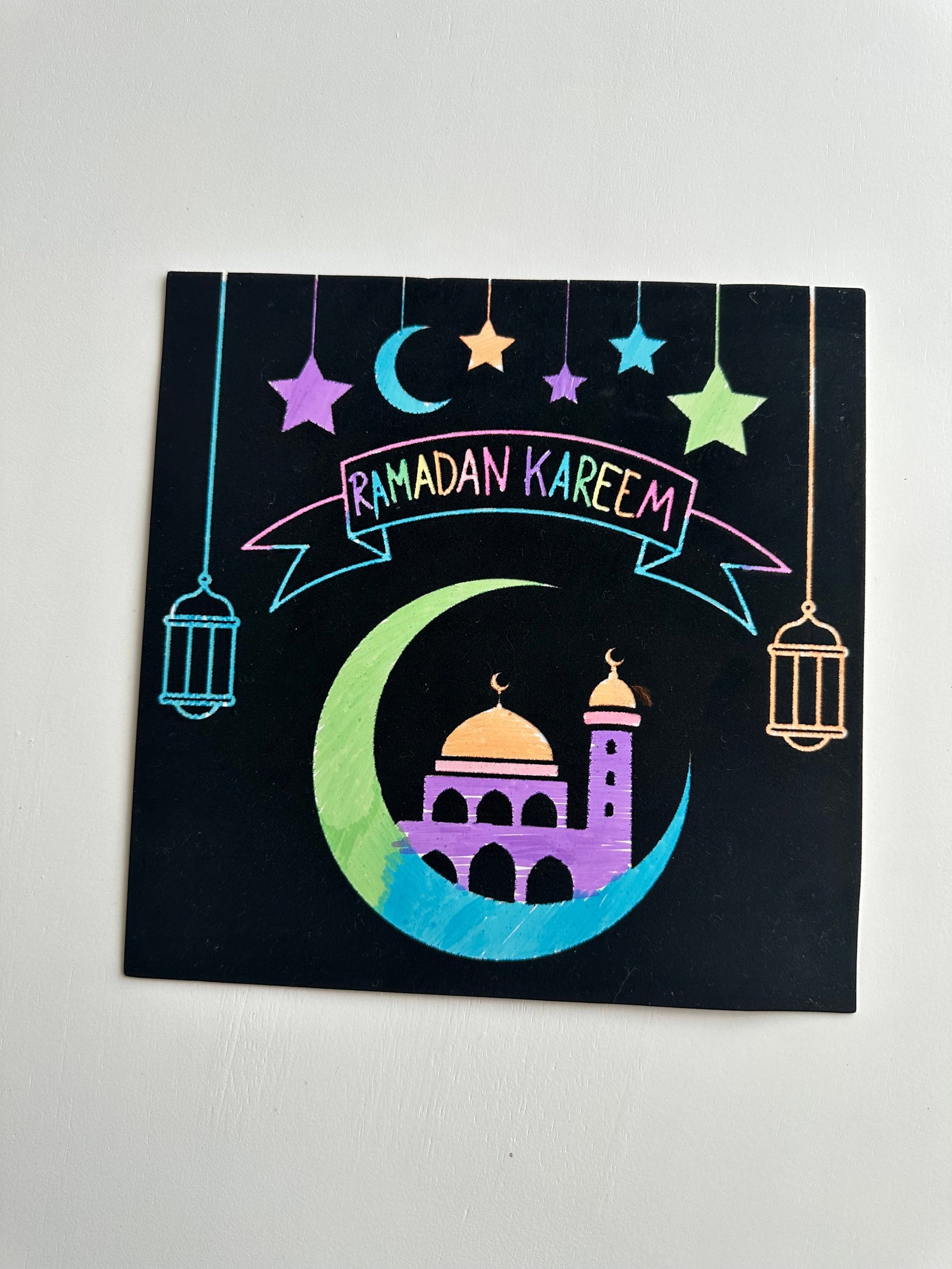 Ramadan or Eid Velvet Art Craft - Etsy