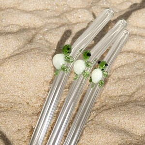 Glass Turtle Straw – Reusable, Eco-friendly, Bpa-free, Non-toxic & Heat ...