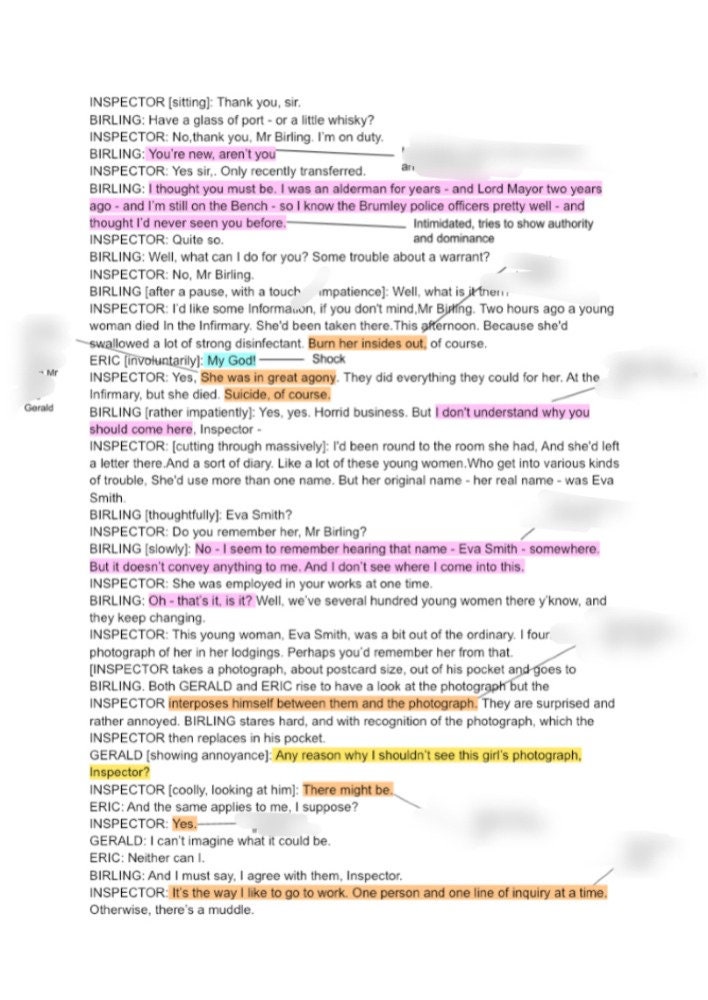 An Inspector Calls ACT ONE Full Analysis - Etsy UK An Inspector Calls ACT ONE Full Analysis - Etsy UK