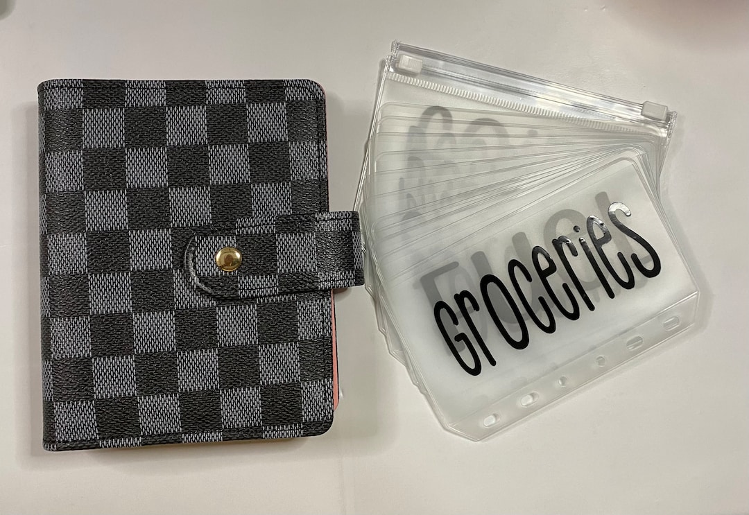 A7 Budget Binder, Luxury Budget Binder, A7 Binder Wallet, Checkered ...