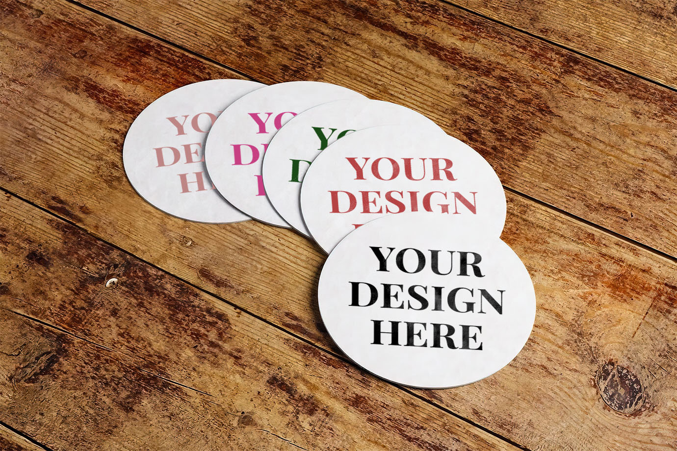 Your Design Here - Single Color Custom Coasters, Personalized Designs ...