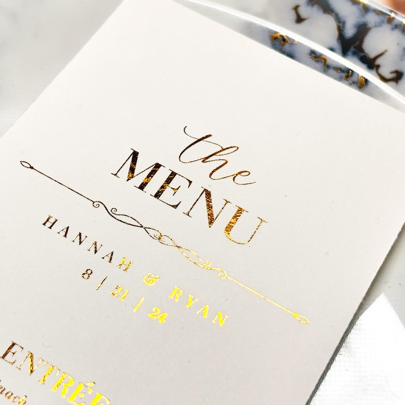 Custom Wedding Menus - Etsy
