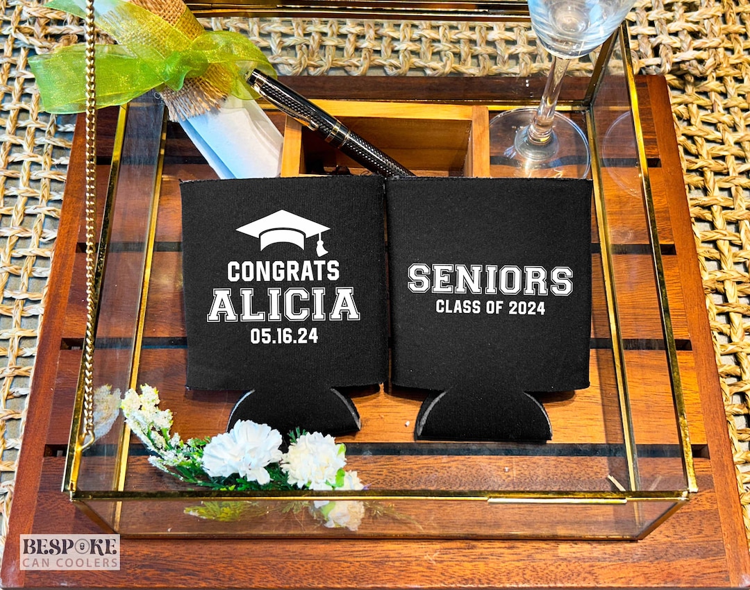 Congrats Seniors - Graduation Can Coolers, Graduation Day Favors ...