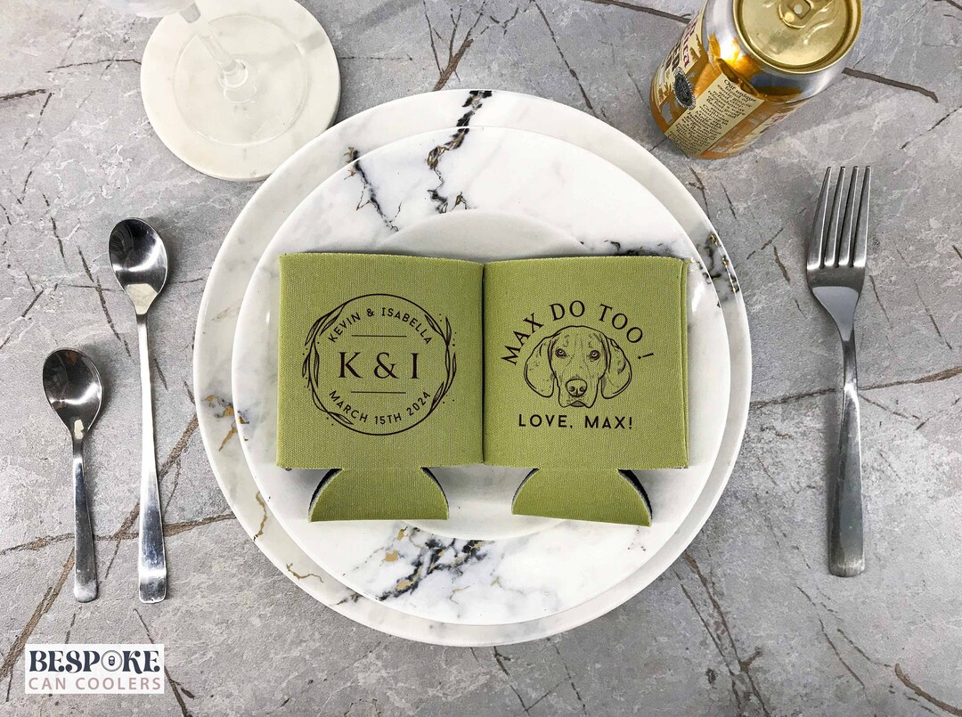 Cute Pet Can Coolers - Personalized Wedding Coolers, Wedding Favors ...