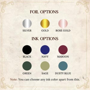 Custom Wedding Menu With Placecards - Wedding Menu, Goil Foil Menu ...