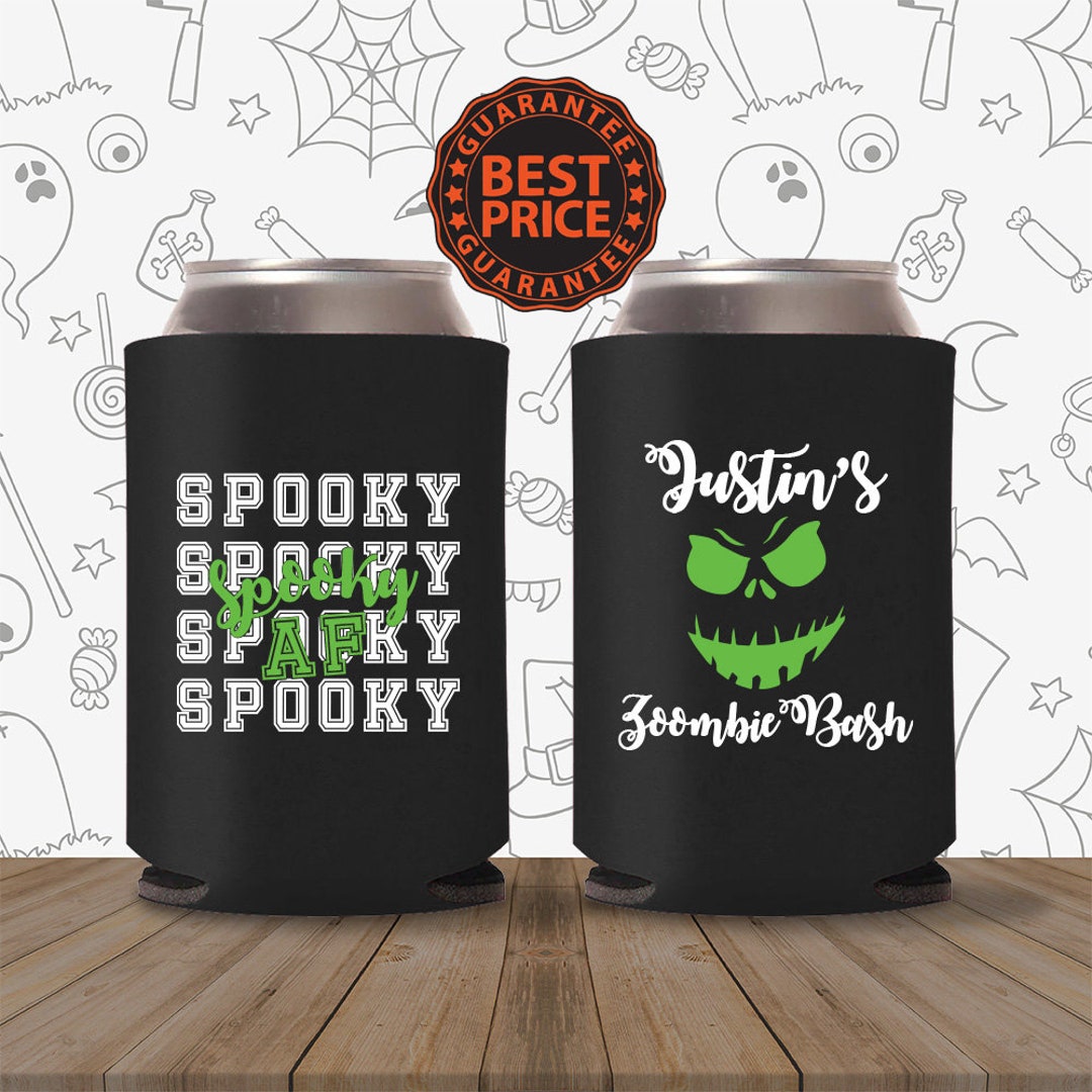 Let’s Get Smashed - Halloween Favor, Halloween Can Coolers, Halloween ...