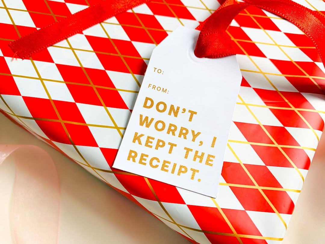 Personalized Funny Gift Tags - Sarcastic Gift Tags, Holiday Gift Tags ...