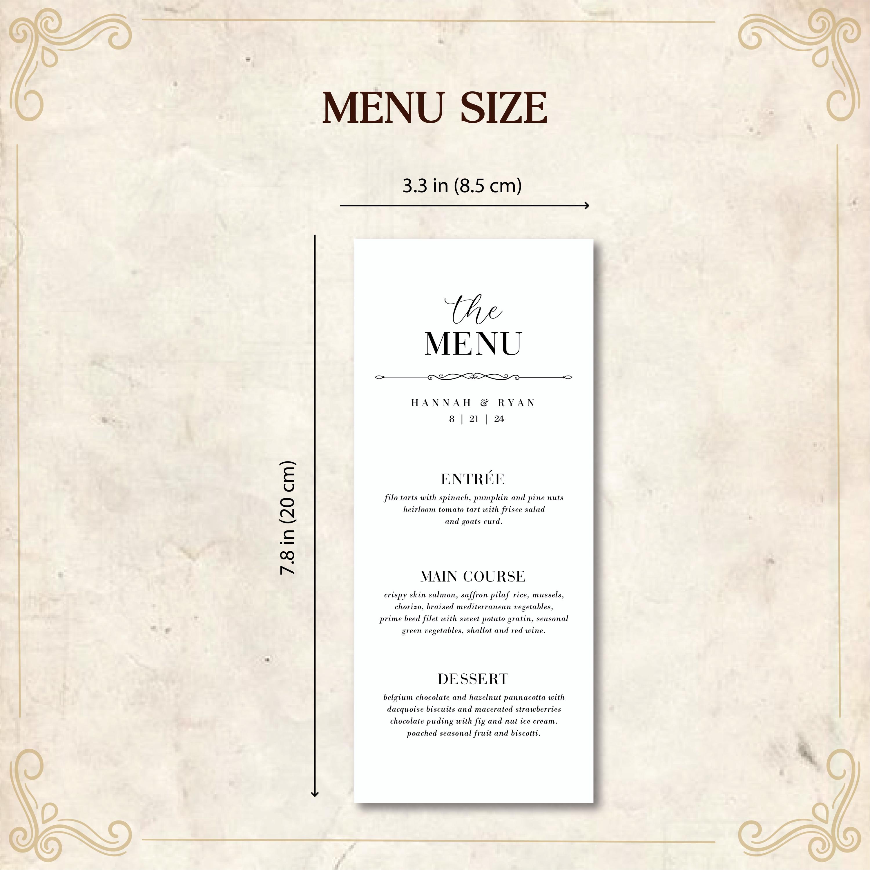 Venue Illustration Menu - Custom Wedding Menu, Menu Favors ...