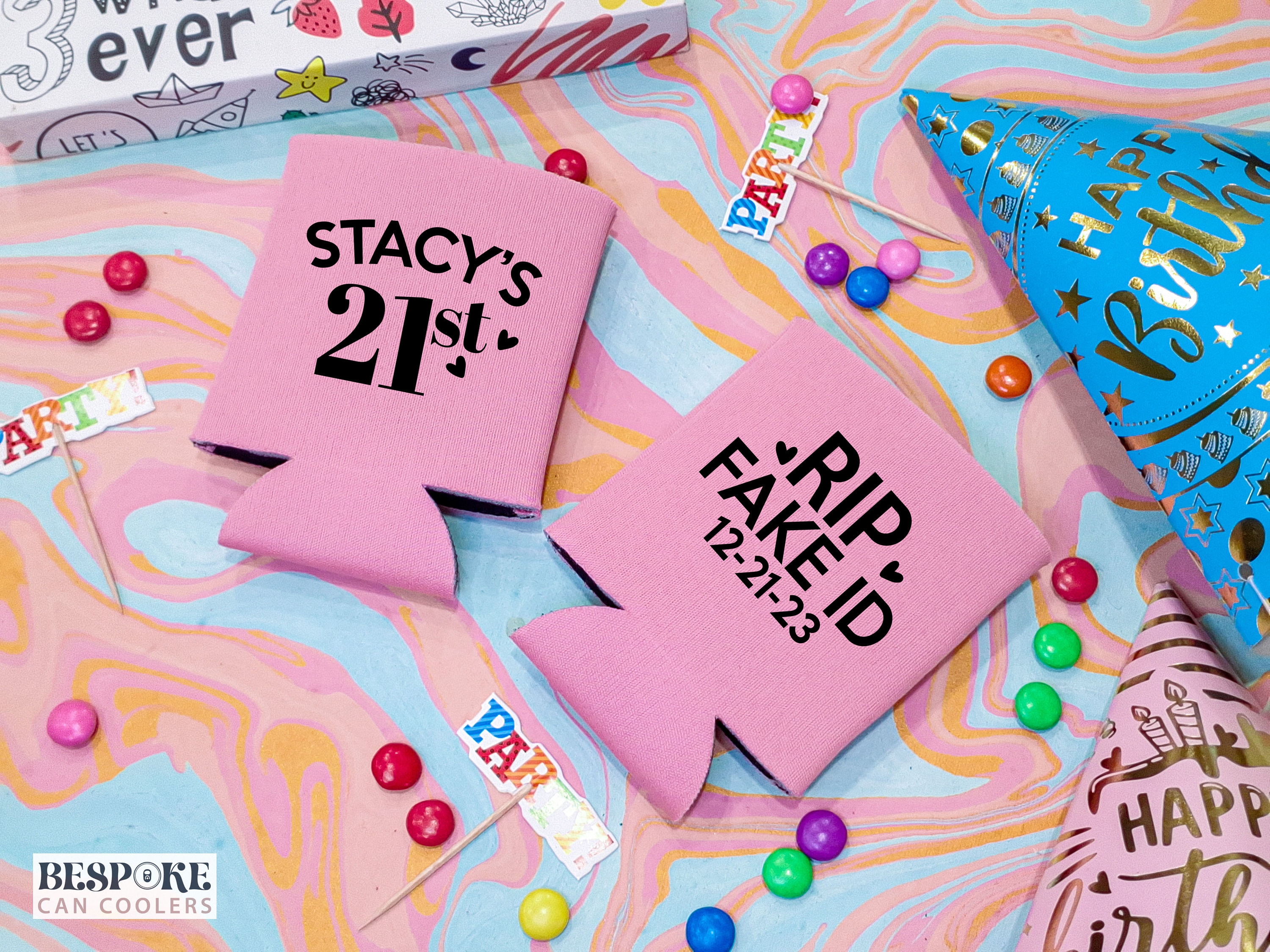 Rip Fake ID Birthday Can Coolers 21st Birthday 21st - Etsy