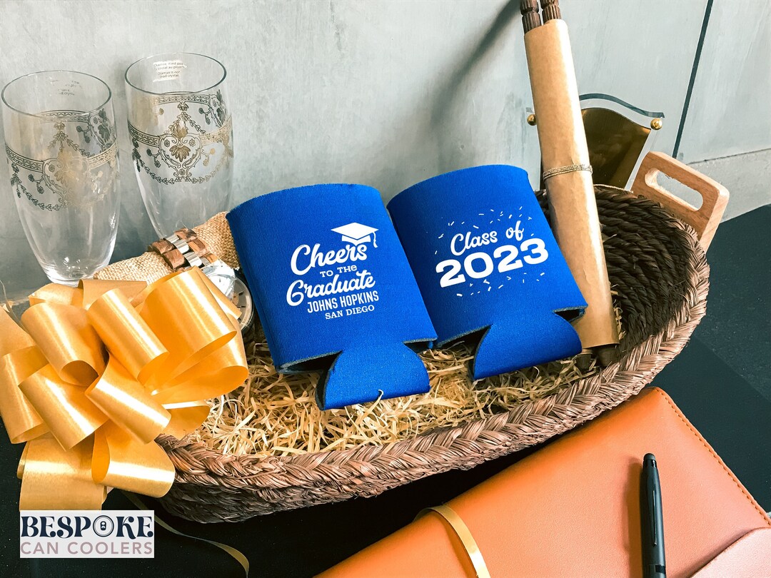 Cheers to the Graduates Graduation Can Coolers Class of - Etsy