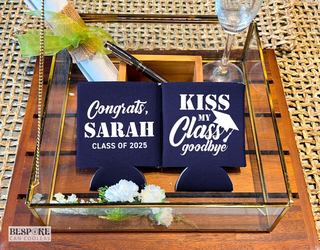 Congrats to Grad - Graduation Can Coolers, Grad Party Favors, Custom ...