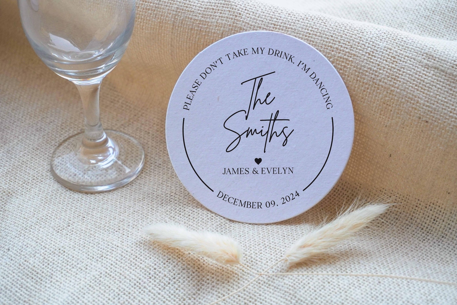 Personalized Wedding Coasters - Custom Paper Coasters, Wedding Gifts ...