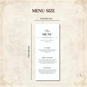 Wedding Menu With Venue Illustration - Personalized Wedding Menu, Paper ...