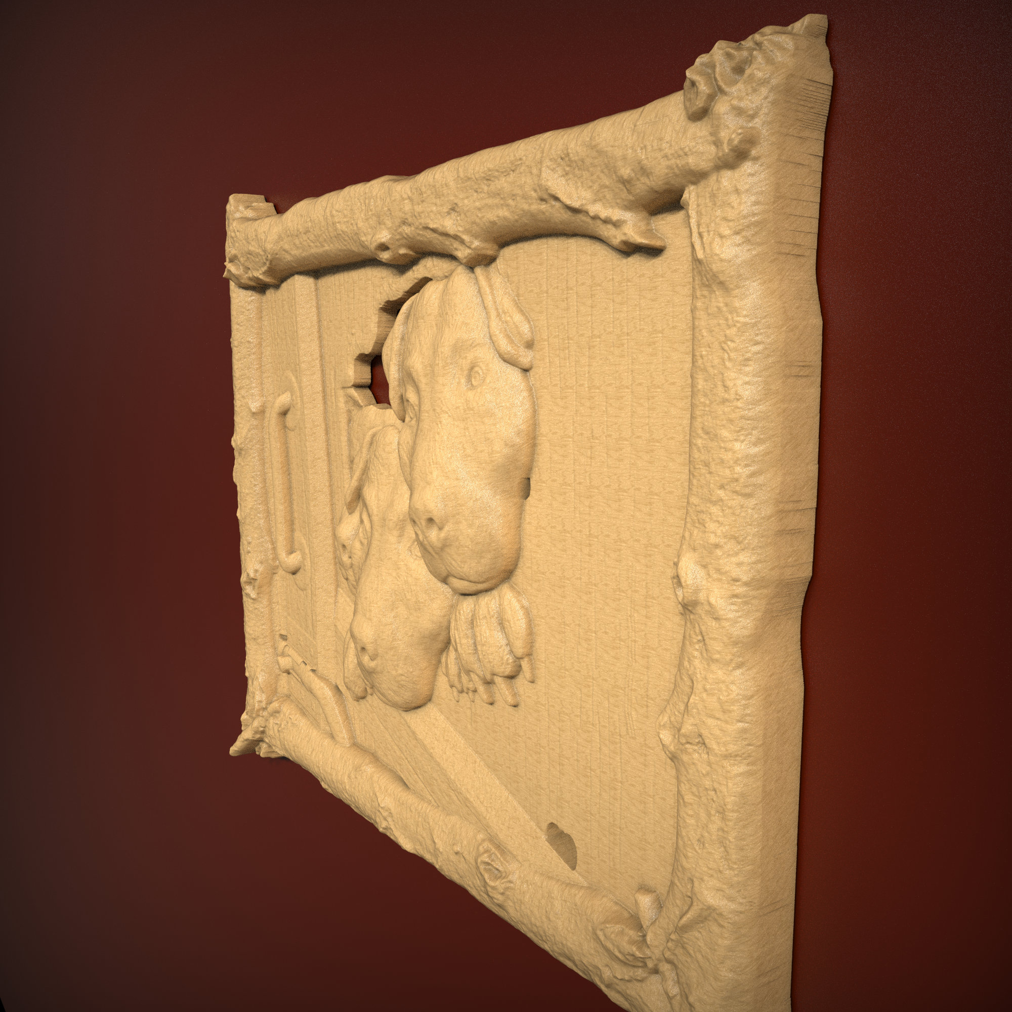 Excited Dogs, STL Relief File for CNC Router Carving, Engraving - Etsy