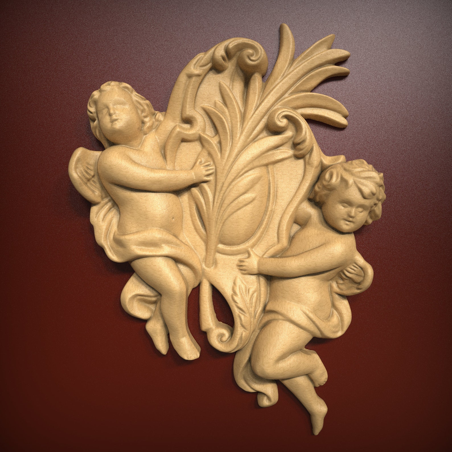 Cherubs, STL Relief File for CNC Router Carving, Engraving - Etsy