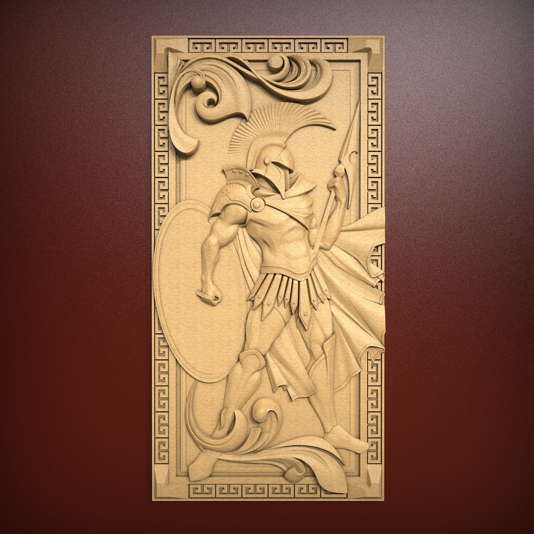 Spartan, 3D STL Relief File for CNC Router Carving, Engraving - Etsy