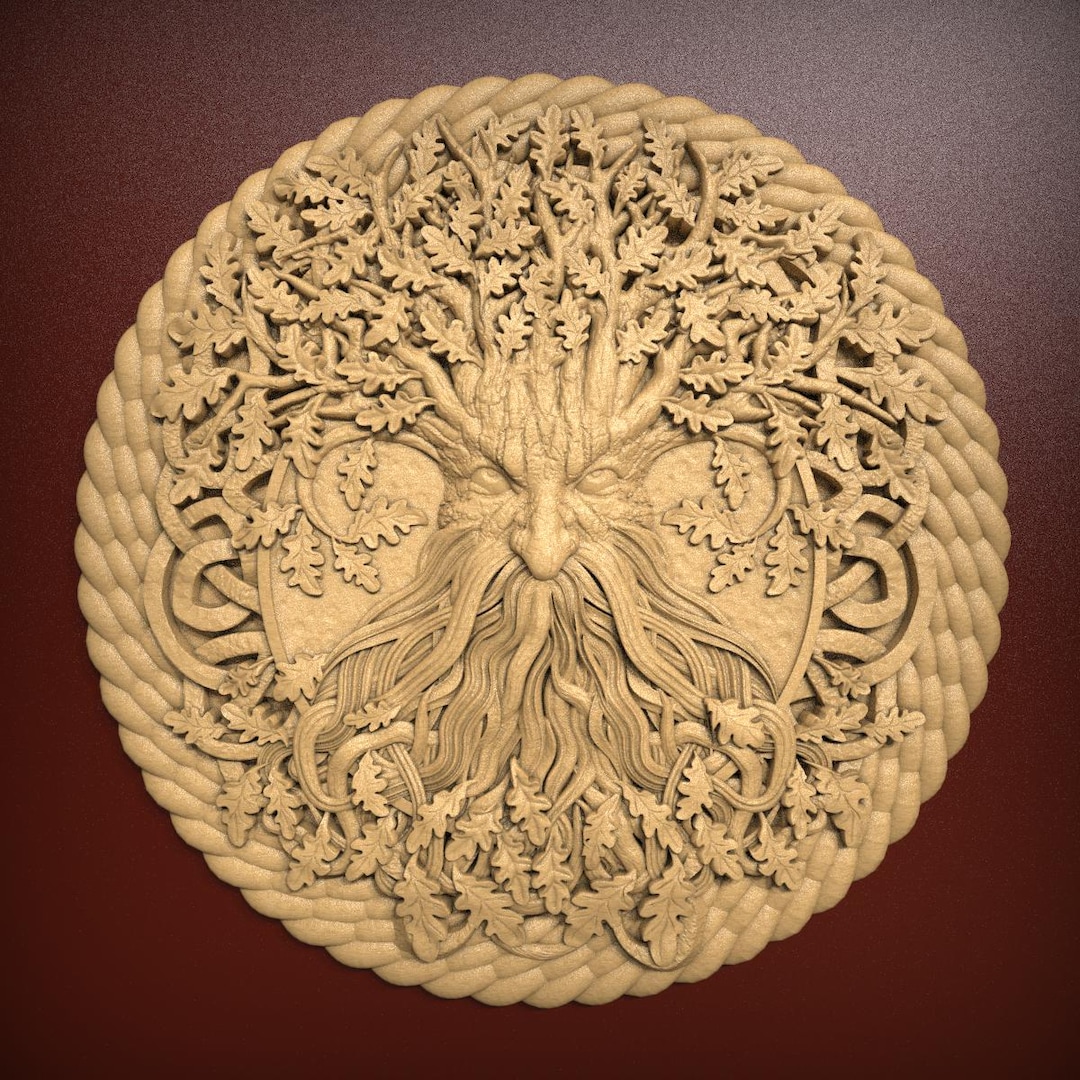 Wood Spirit, STL Relief File for CNC Router Carving, Engraving - Etsy