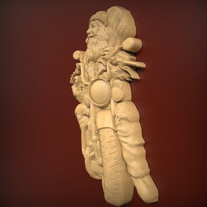 Santa on Sled, STL Relief File for CNC Router Carving, Engraving - Etsy