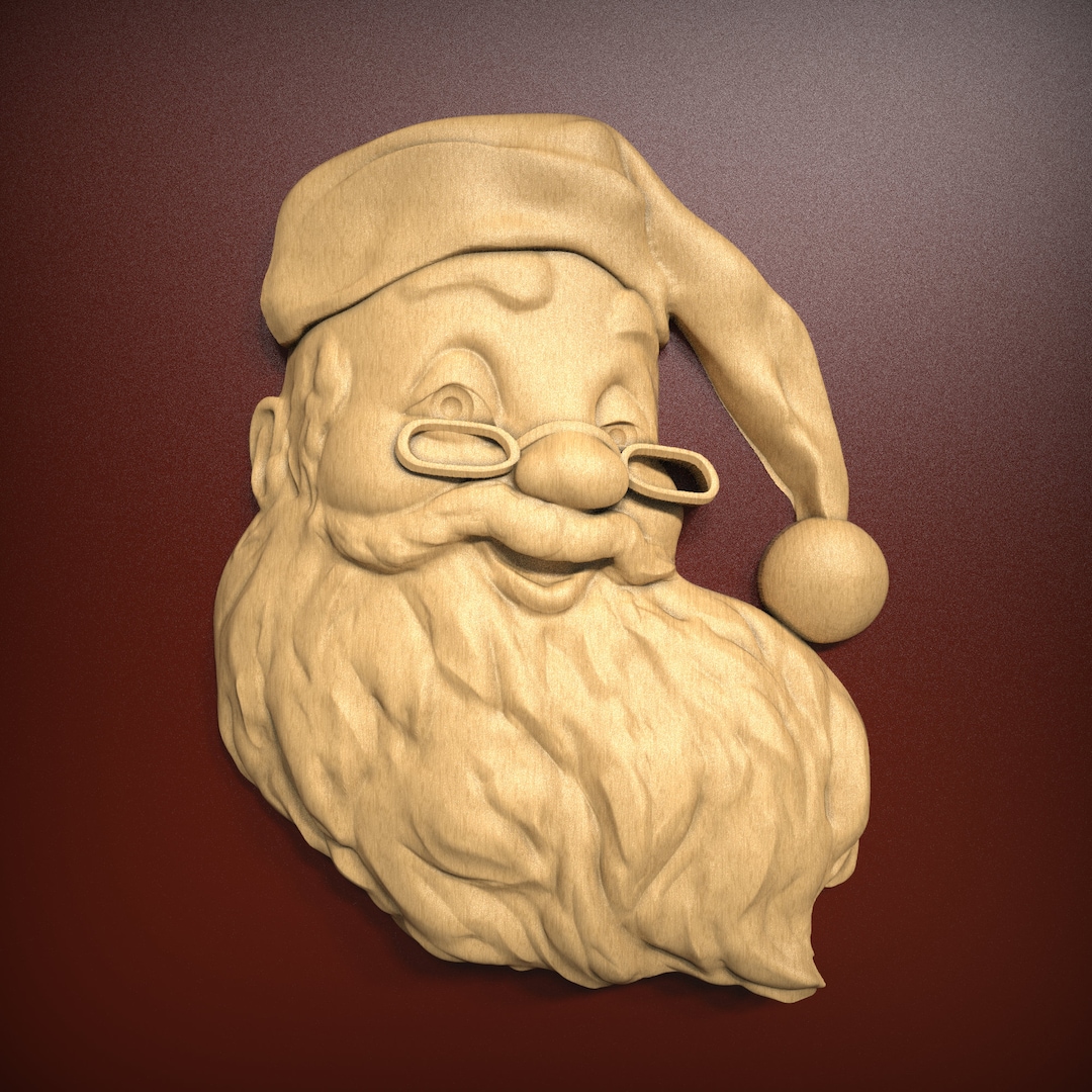 Santa, STL Relief File for CNC Router Carving, Engraving - Etsy