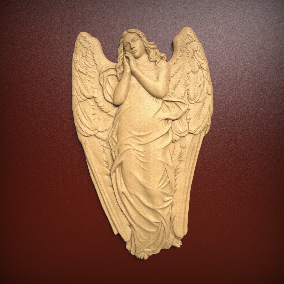Angel, STL Relief File for CNC Router Carving, Engraving - Etsy