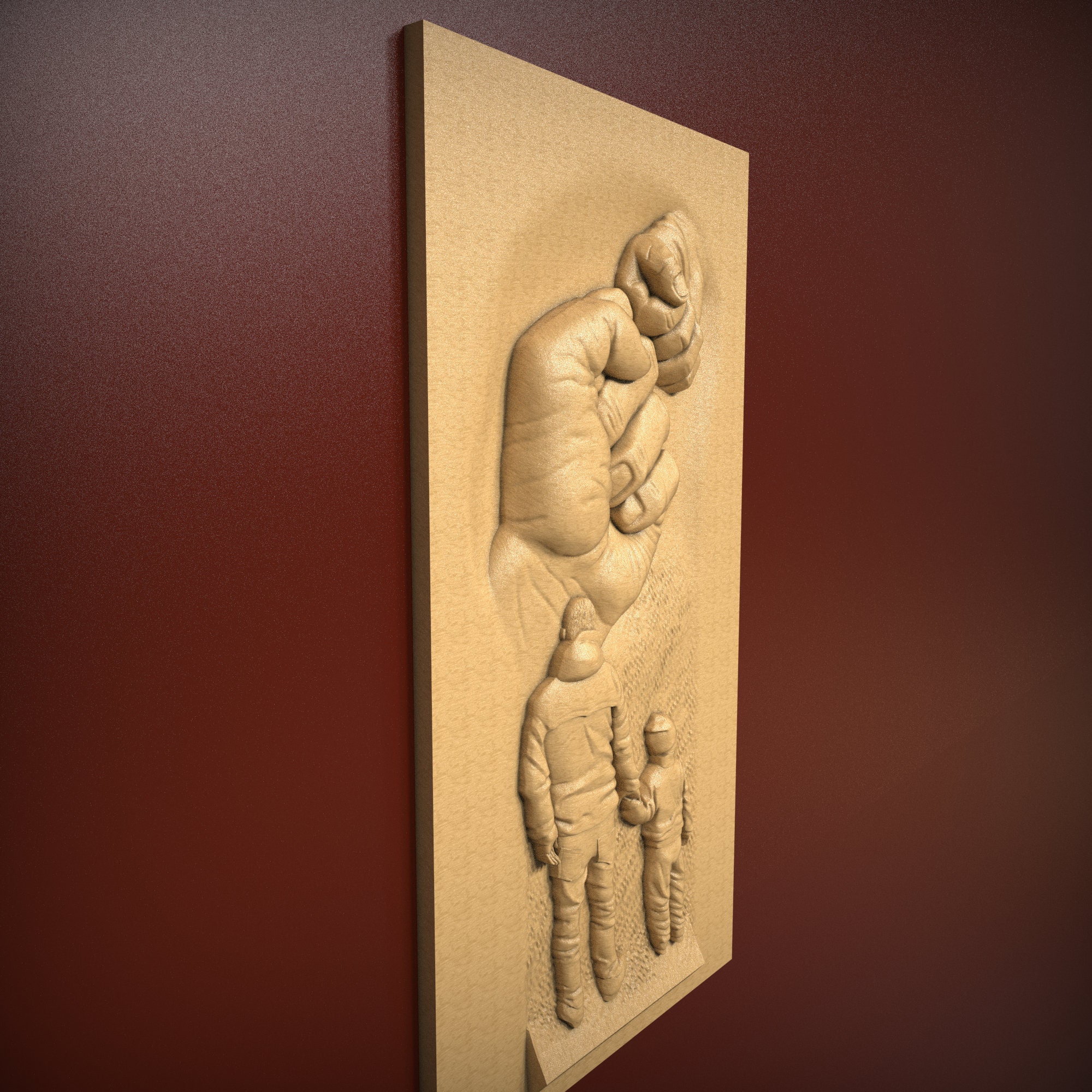 Father and Son, STL Relief File for CNC Router Carving, Engraving - Etsy