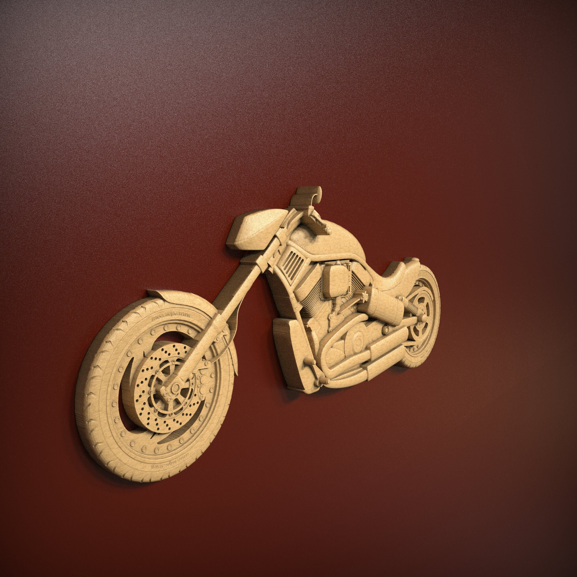 Motorcycle, 3S STL Relief File for CNC Router Carving, Engraving - Etsy