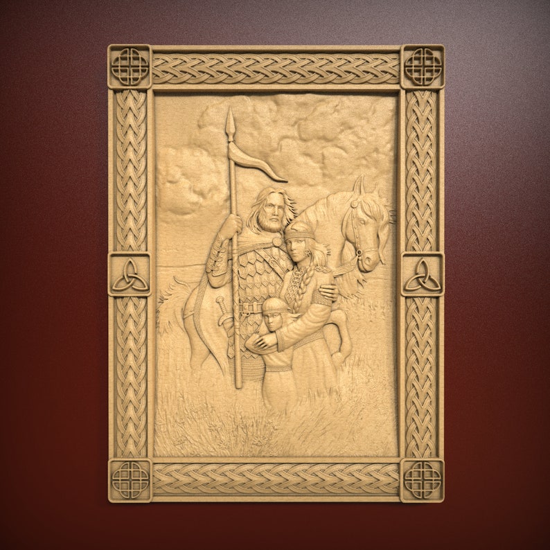 Viking Family STL Relief File for CNC Router Carving - Etsy