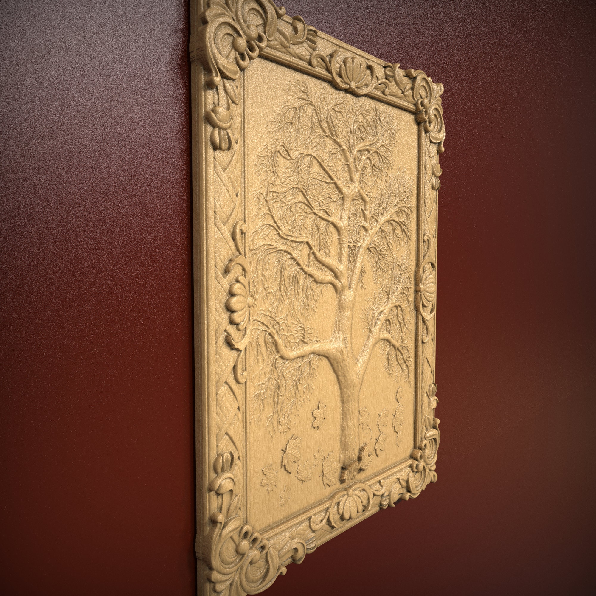 Old Tree, STL Relief File for CNC Router Carving, Engraving - Etsy